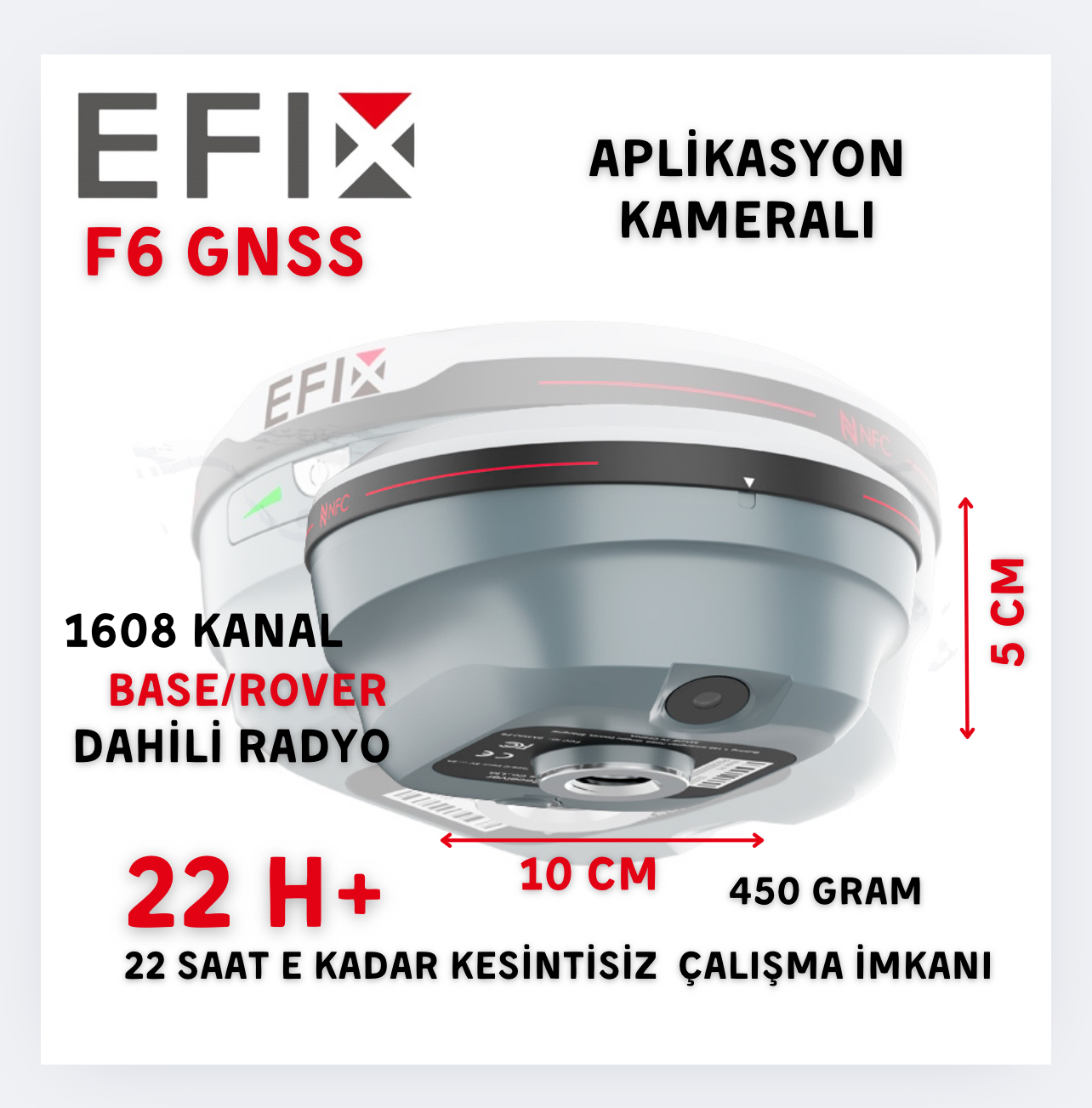 Efix f6 ar kamerali gnss